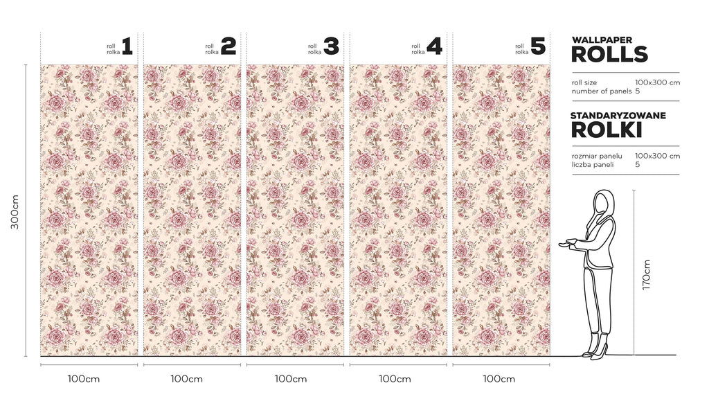 Milla - Wallpaper in standardized rolls – Wall Art Wallpapers